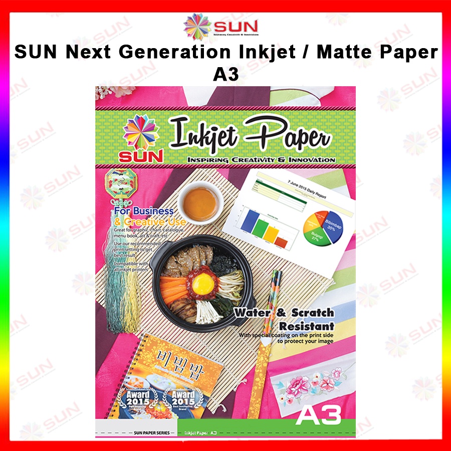 Jual Kertas Inkjet A3 - SUN Next Generation Inkjet Paper A3 (Doff ...
