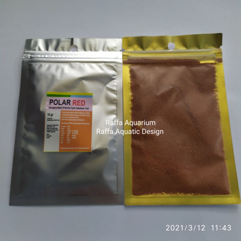 Jual Polared Polar red Artemia instant 10gr repack | Shopee Indonesia
