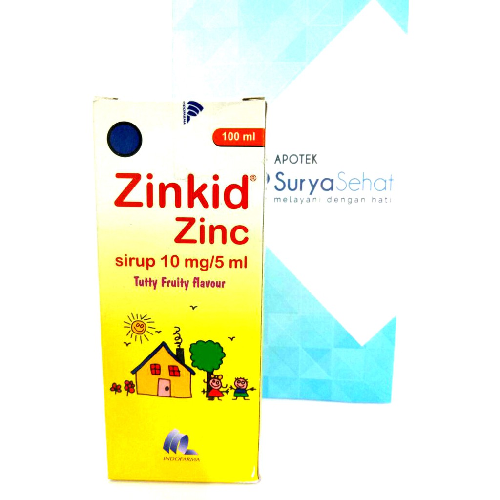 Jual ZINKID ZINC 100 ml Sirup Rasa Tutty Fruity (Pelengkap Pengobatan ...