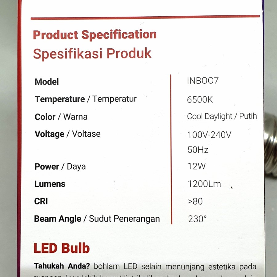 Jual INB007 Bohlam LED IN LITE Lampu INLITE IN LITE LED BULB INLITE LED ... Jual INB007 Bohlam LED IN LITE Lampu INLITE IN LITE LED BULB INLITE LED ...