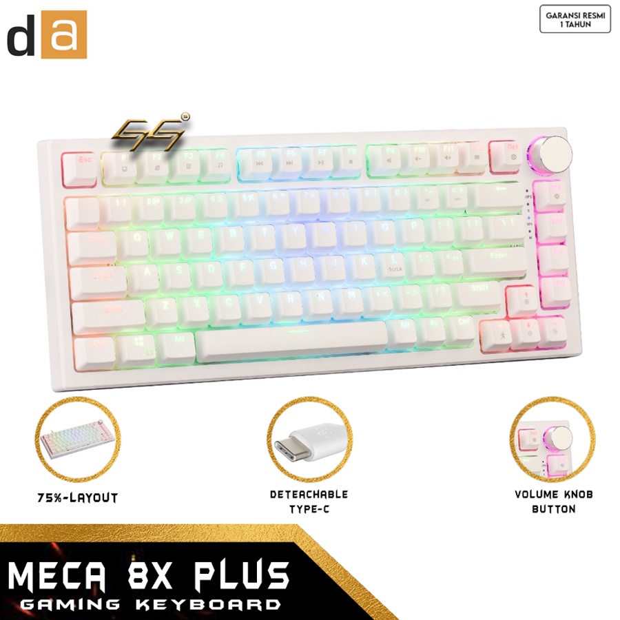 Jual Keyboard Gaming Mechanical 75% RGB Digital Alliance Meca 8X Plus ...