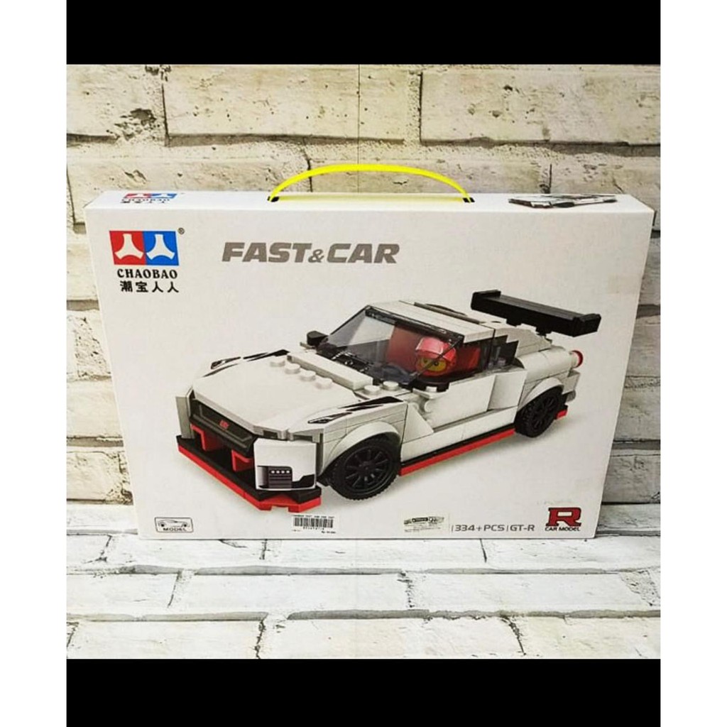 Jual Brick lego mobil balap race fast and car 334pc weyron bugatti ...