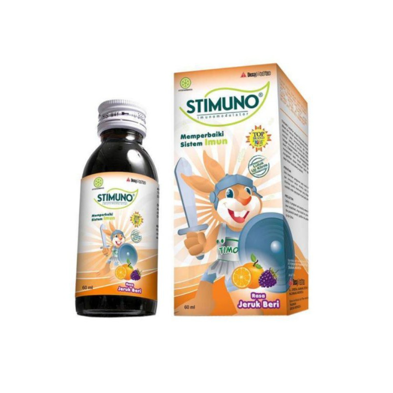 Jual Stimuno Syrup 60ml & 100ml Rasa Original, Jeruk dan Anggur ...