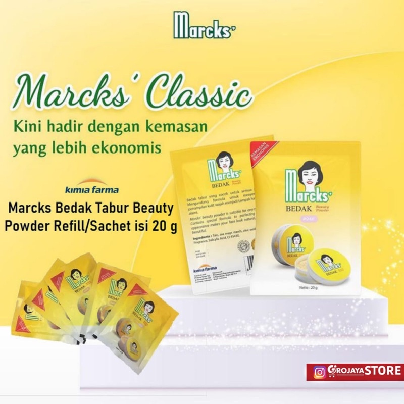 Jual MARCKS SACHET BEAUTY POWDER 20 GR - BEDAK KECANTIKAN MARCK’S ...