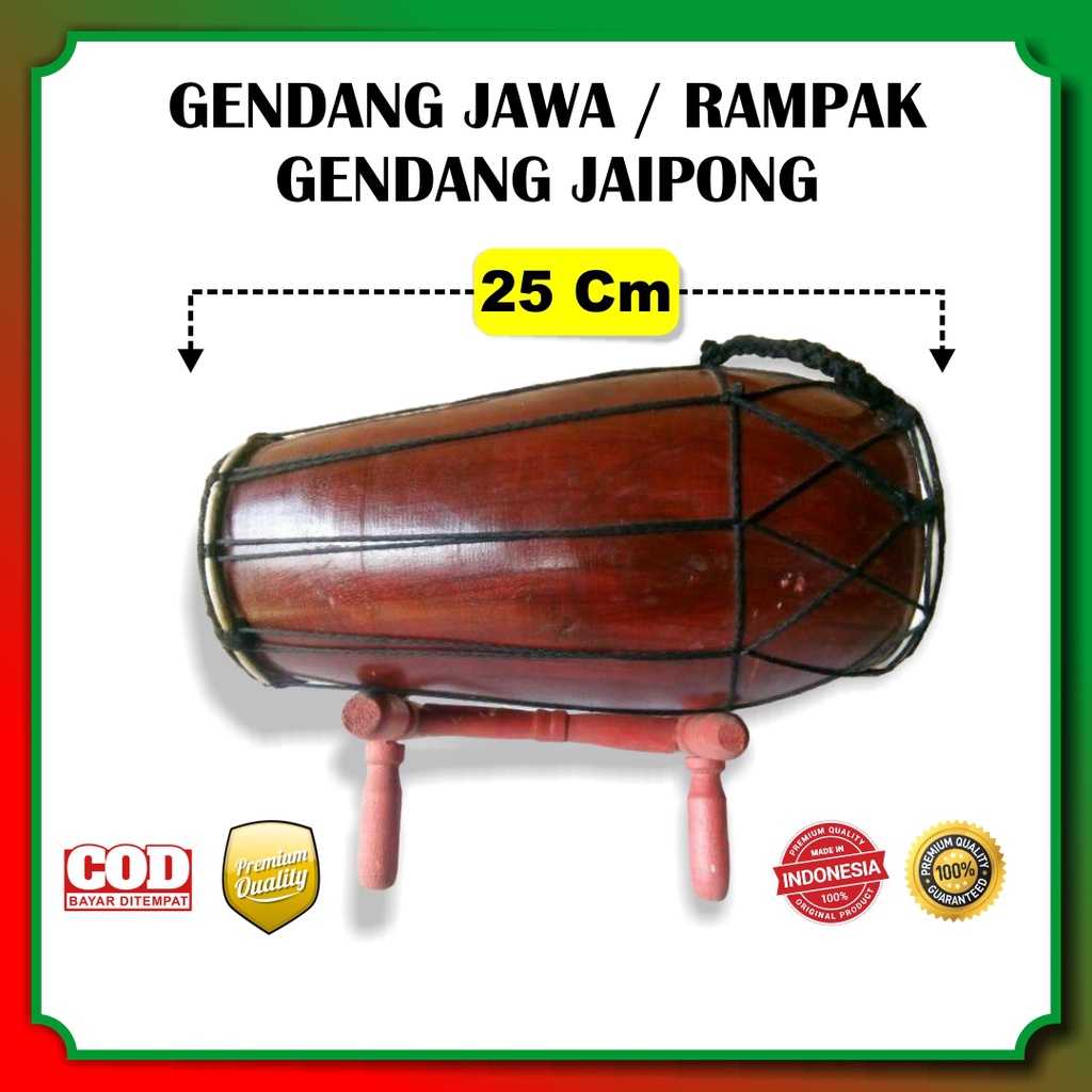 Jual Kendang / Gendang / Rampak 25cm - Gendang Jawa atau Gendang ...