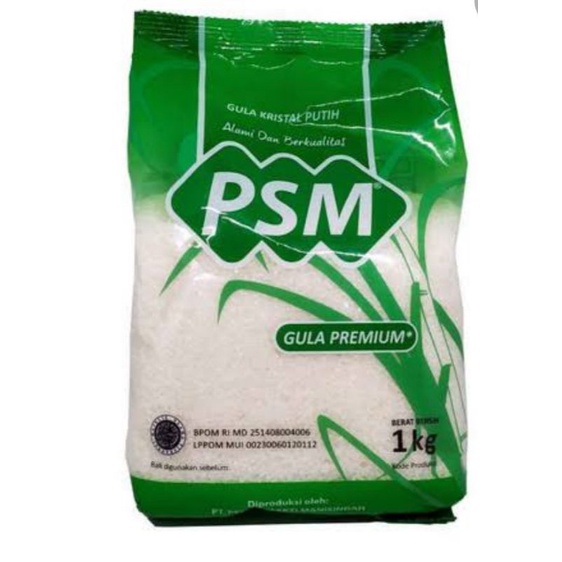 Jual gula pasir PSM gula kemasan 1kg | Shopee Indonesia