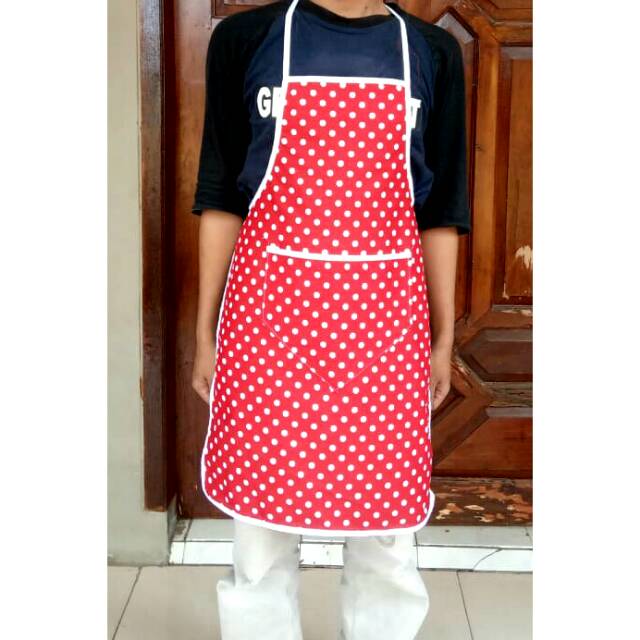 Jual Celemek/Apron/Polkadot | Shopee Indonesia