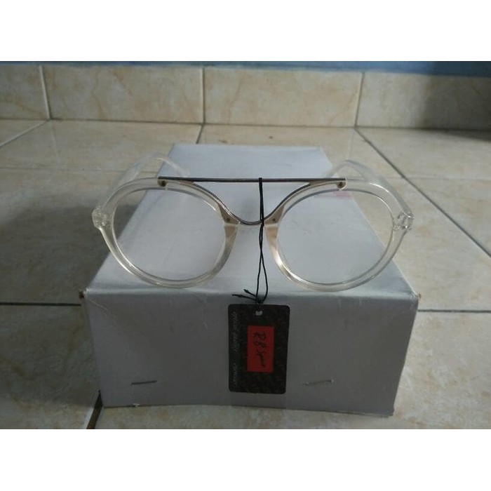 Jual HOT PRODUK!! KACA MATA KOREA FASHION BULAT KACA BENING TRENDY GAYA ...