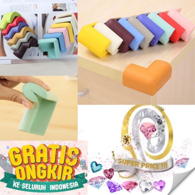 Jual SUPER PRICE - PELINDUNG PENGAMAN SUDUT SIKU MEJA / BABY BUMPER GUARD PROTECTOR CORNER BB01 ...