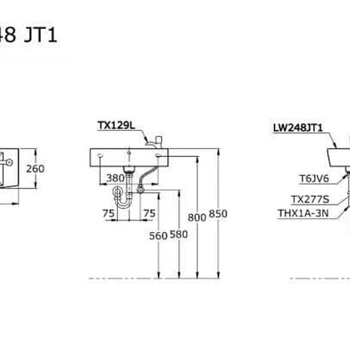 Jual Best Seller - Jual Wastafel Toto Lw 248 Jt1 ( Body Only ...