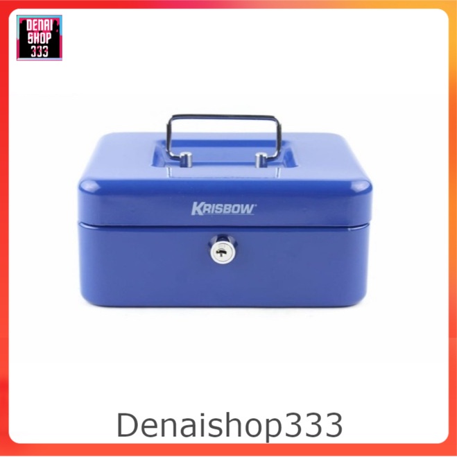Jual Cash box 20cm krisbow Brankas mini tempat penyimpanan uang ...
