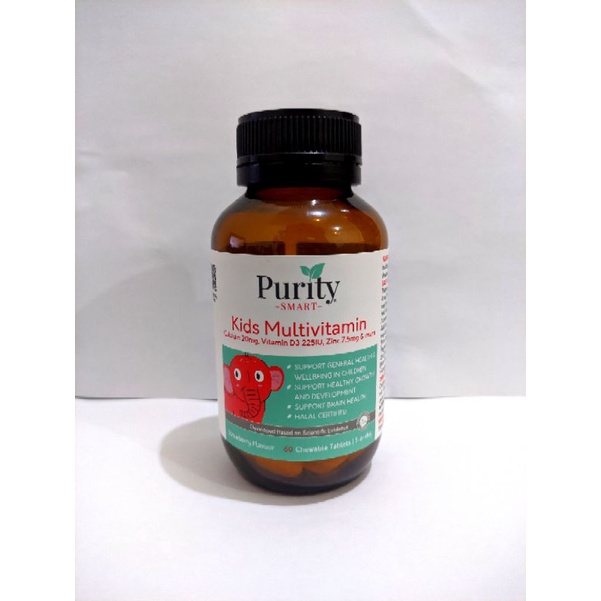 Jual Purity Vitamin Smart Kids 60 Chewable tablet | Shopee Indonesia