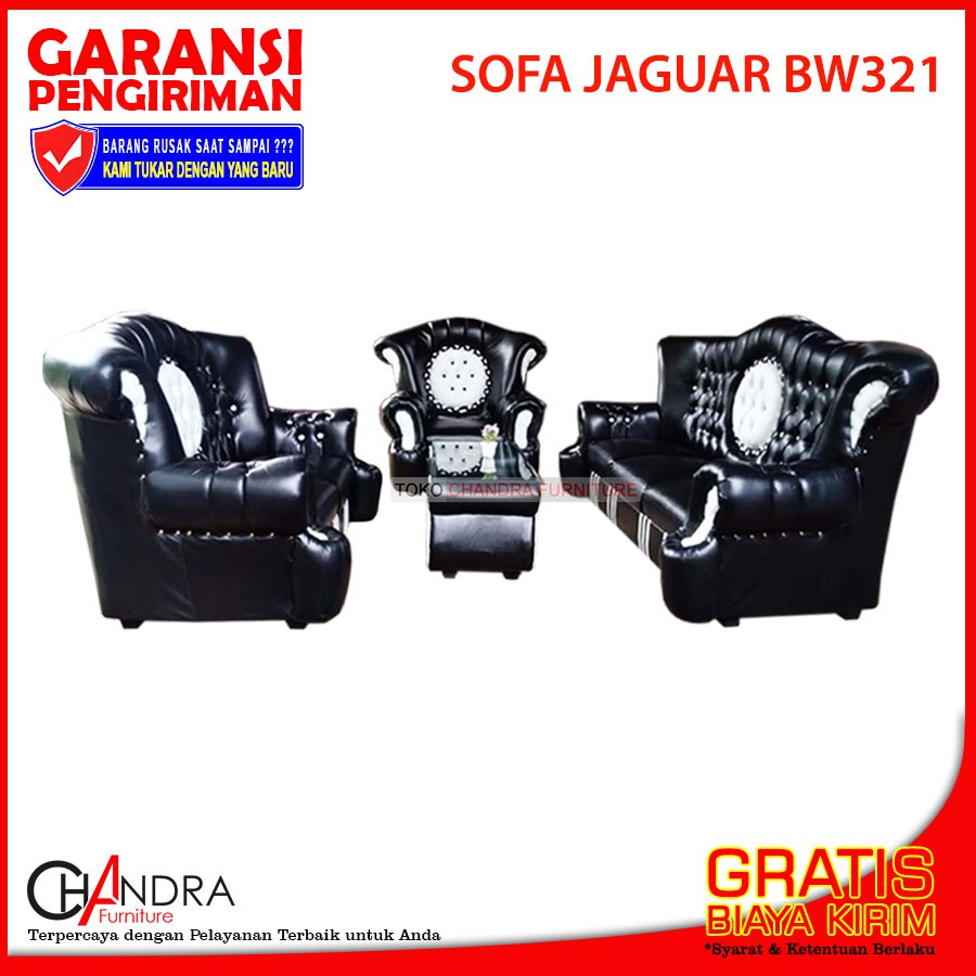 Jual SOFA JAGUAR BW321 + MEJA SUPER MEWAH BERGARANSI (Sofa Sudut, Kursi ...