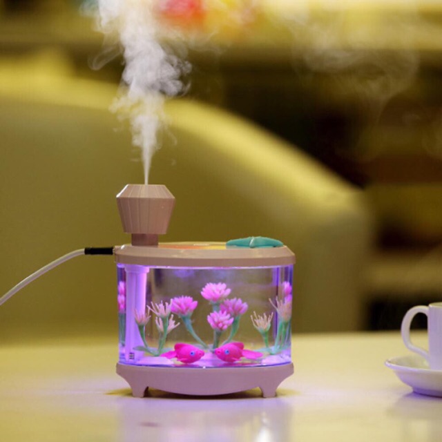 Jual Fish Tank Humidifier Air Diffuser Purifier Motif 3D Aquarium ...