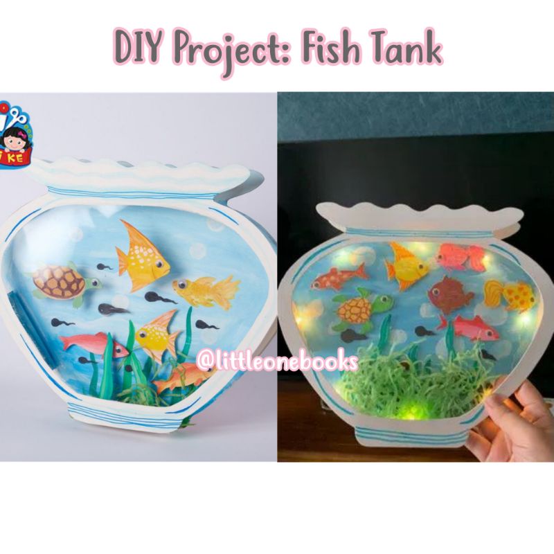 Jual DIY project : Insect and Fish Tank with lamp / prakarya anak ...