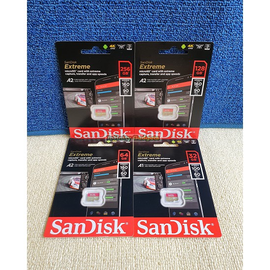 Jual Sandisk Extreme A2 Micro SD Class 10 160MB/s UHS-I | Shopee Indonesia