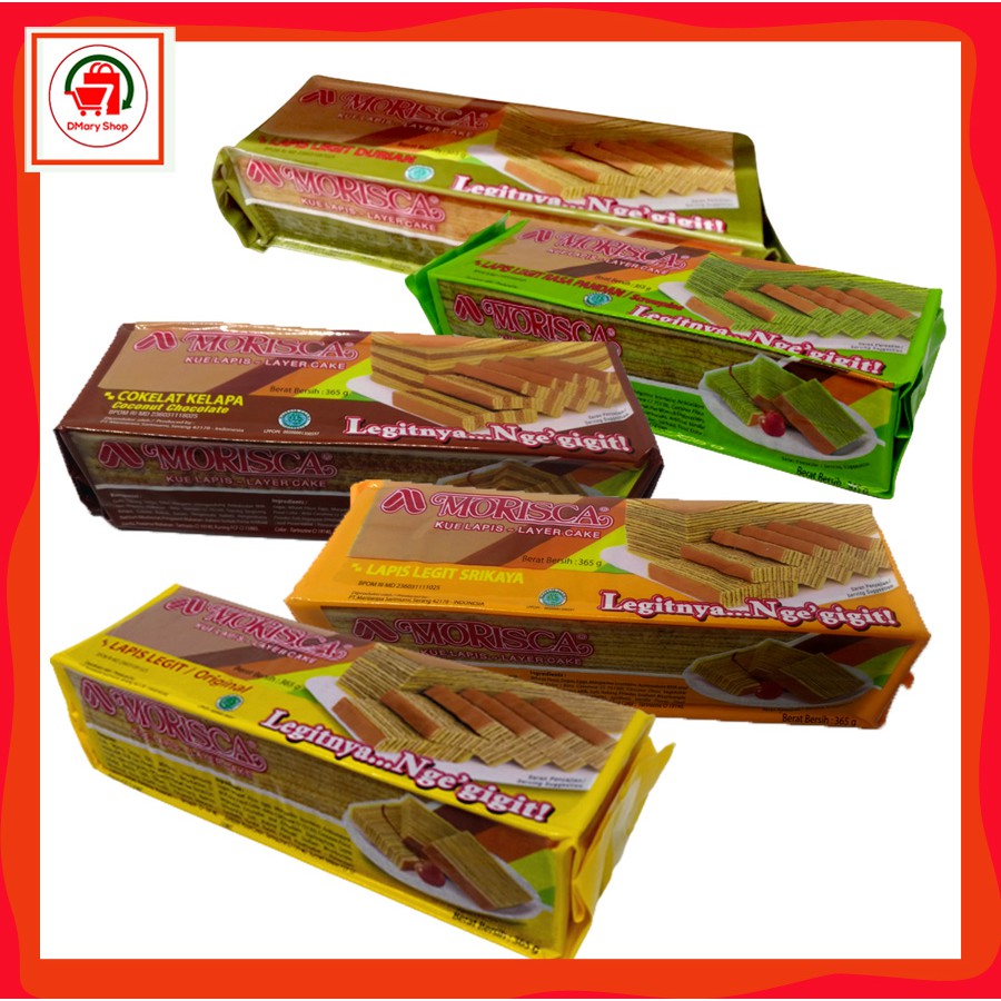 Jual Morisca Kue Lapis Aneka Rasa 365Gram | Shopee Indonesia