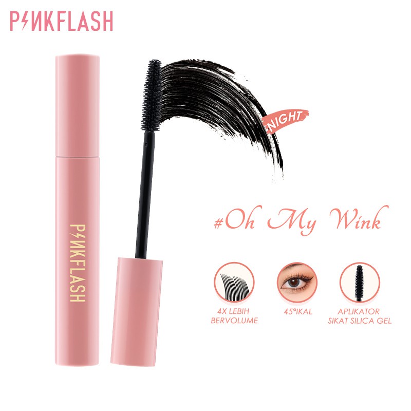 Jual PINKFLASH OhMyWink Night Volumezing Maskara Pink Mascara | Shopee ...