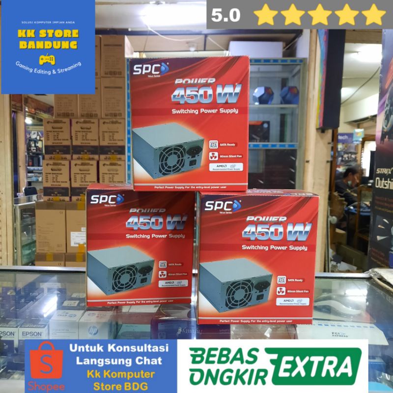 Jual PSU MURAH SPC 450W / 450 WATT STD POWER SUPPLY 1THN GARANSI W/O K ...