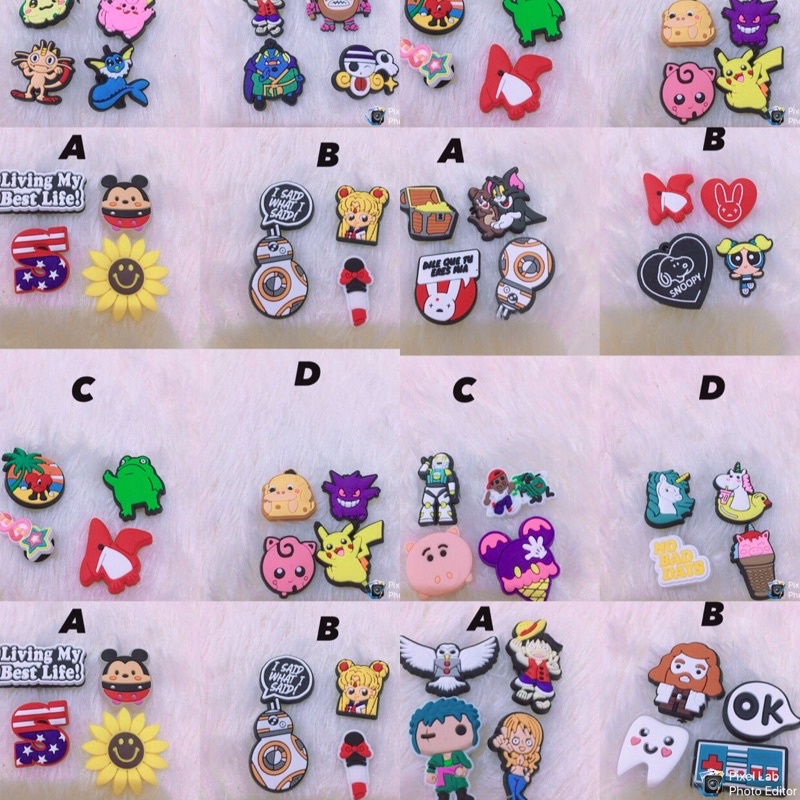 Jual accessories sandal jibbitz crocs murah lucu-kartun anime set ...