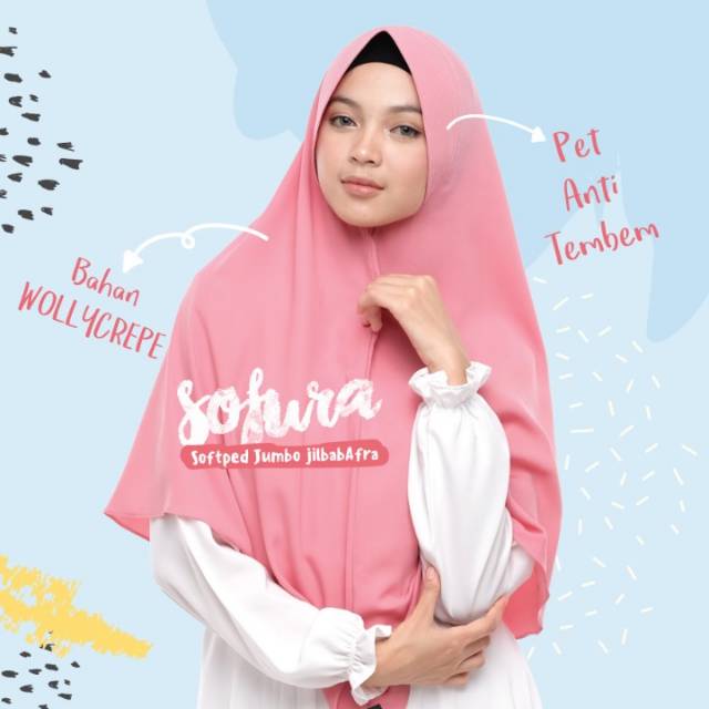 Jual SOFURA (SOFTPED JUMBO JILBAB AFRA) | Shopee Indonesia
