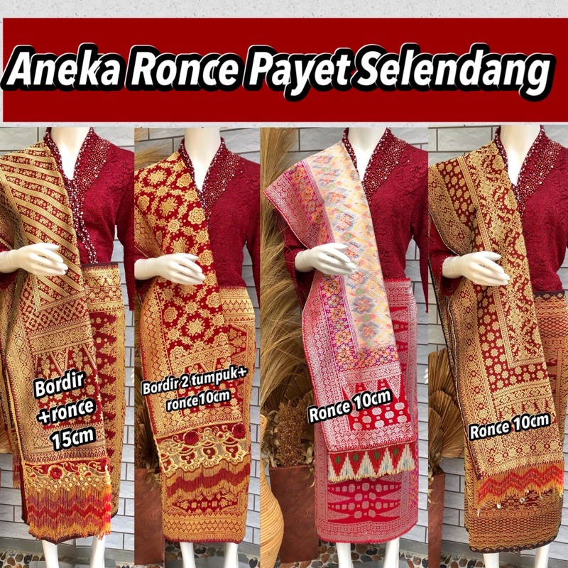 Jual BUKAN SONGKET ATAU SELENDANG/ HANYA BIAYA TAMBAHAN RONCE/TOLONG ...