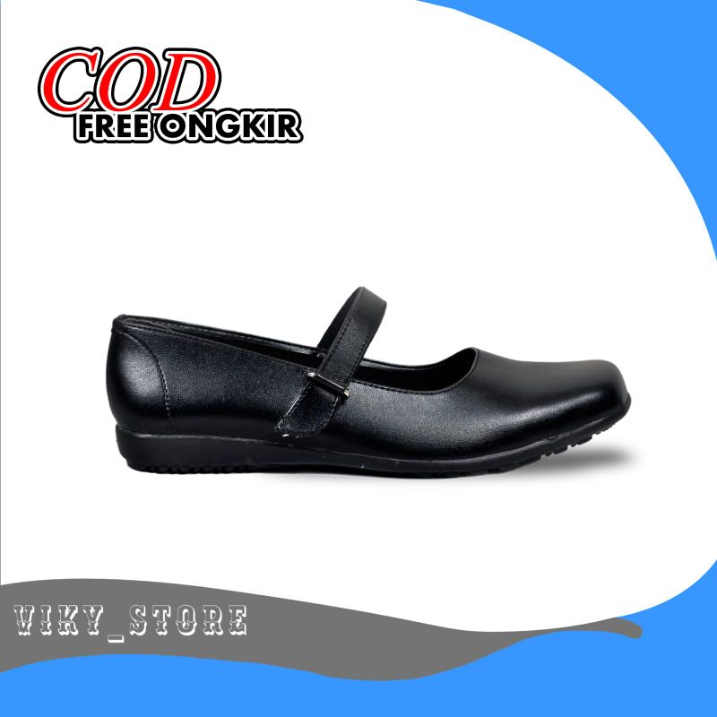 Jual Sepatu pantofel wanita/sepatu guru/sepatu paskibra tanpa hak ...