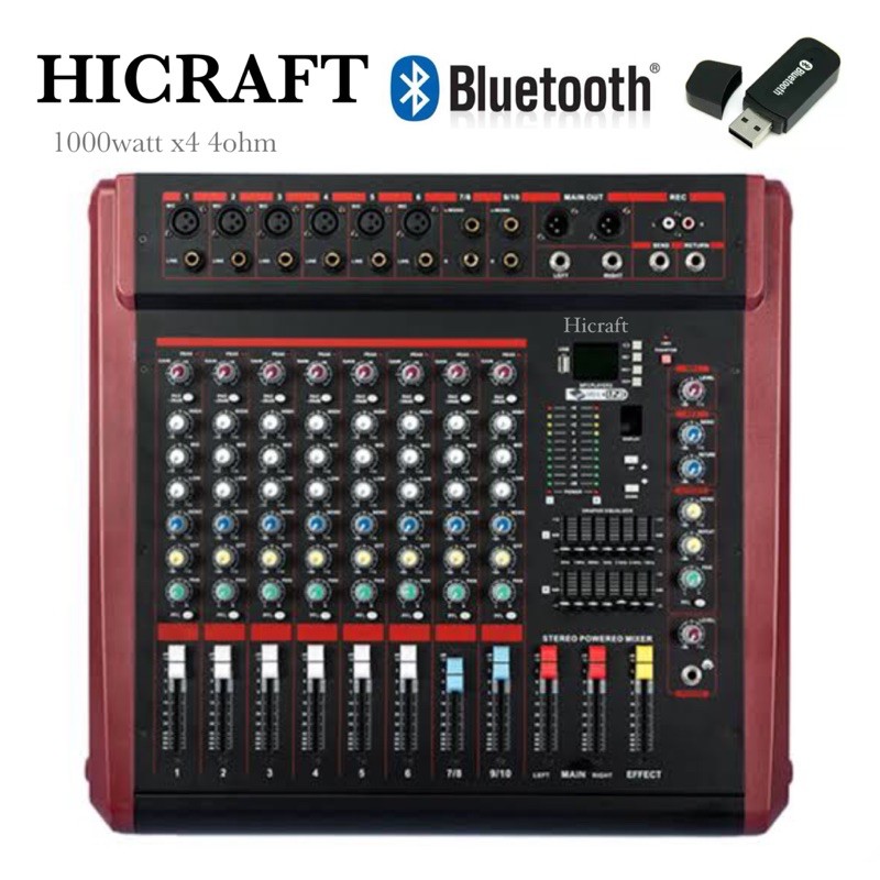 Jual Power Mixer Hicraft MaxX 1000 BLUETOOTH USB CONECTED ORIGINAL ...