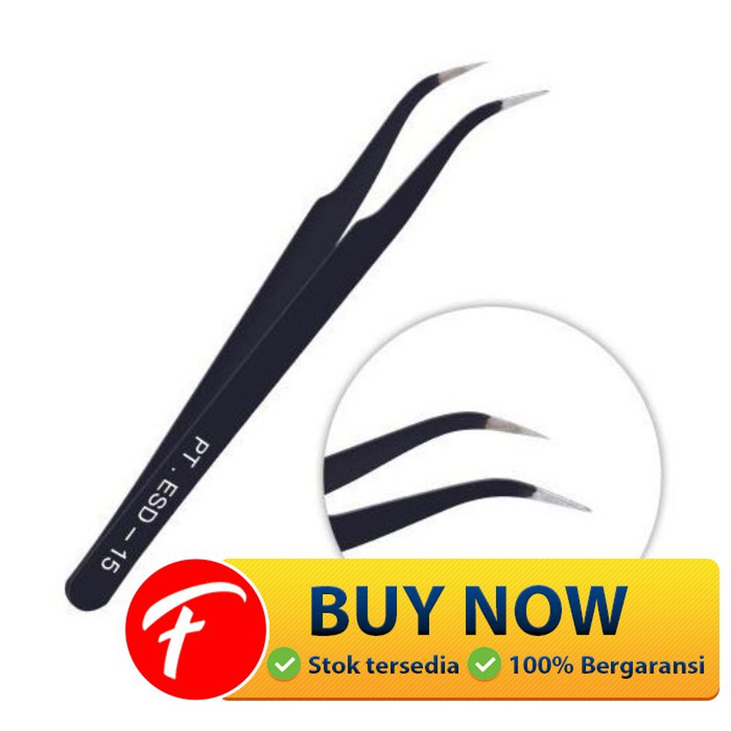 Jual Eagle Beak Pinset Siku Stainless Steel Laboratorium Tweezers Anti ...