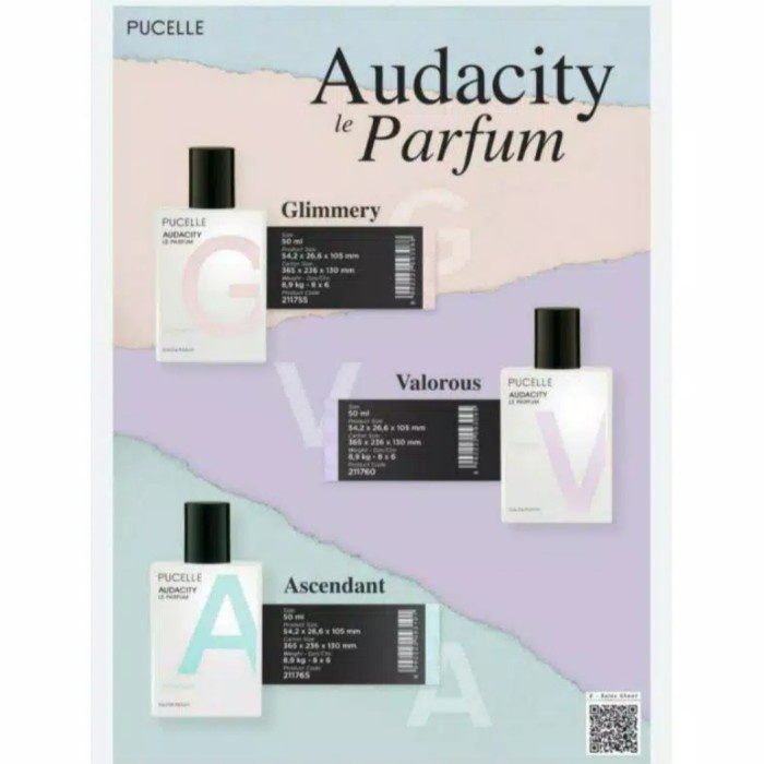 Jual PUCELLE AUDACITY LE PARFUM 50 ML EAU DE PARFUM PERFUME PUCELLE 50 ...