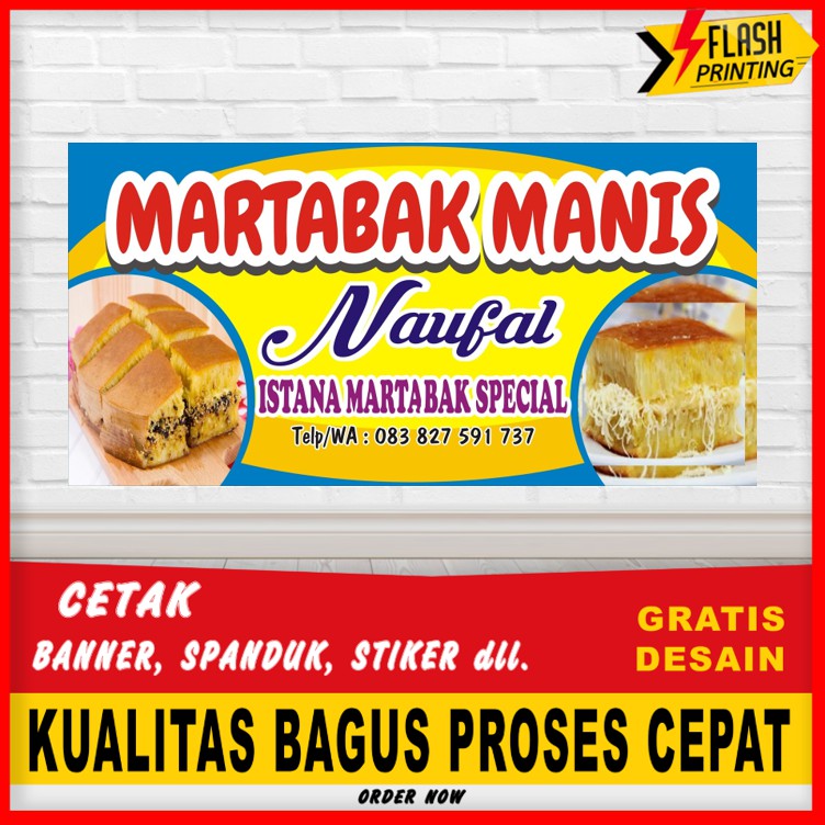 Jual Spanduk martabak / Cetak Spanduk Banner Cepat 1 HARI | Shopee ...