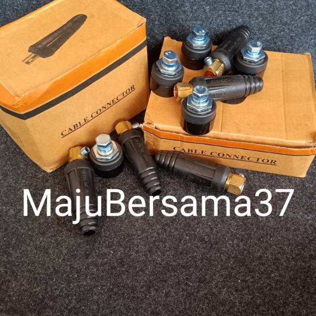 Jual Konektor mesin las 50mm 1 male 1 female conector las 50mm sepasang ...