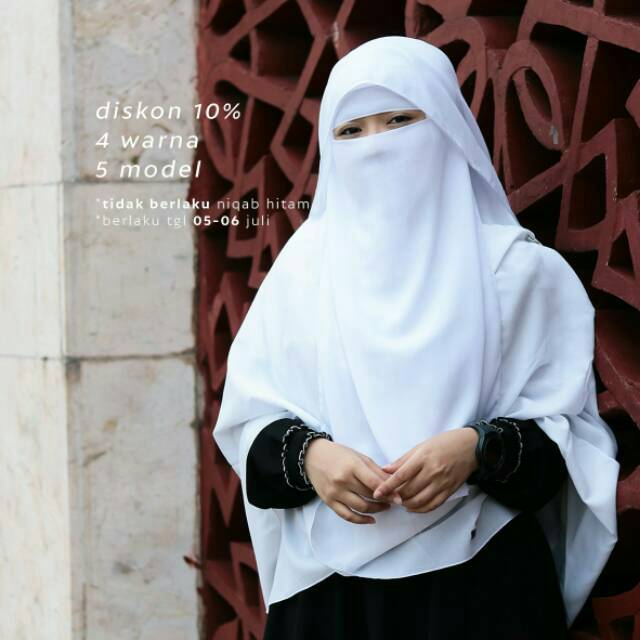 Jual Cadar Butterfly Baby Doll Anizah Khimar - niqab pengantin - niqob ...