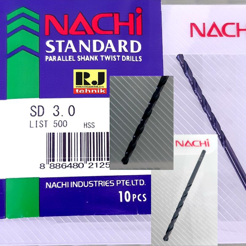 Jual Nachi Mata Bor Besi Aluminium 3mm Asli | Shopee Indonesia
