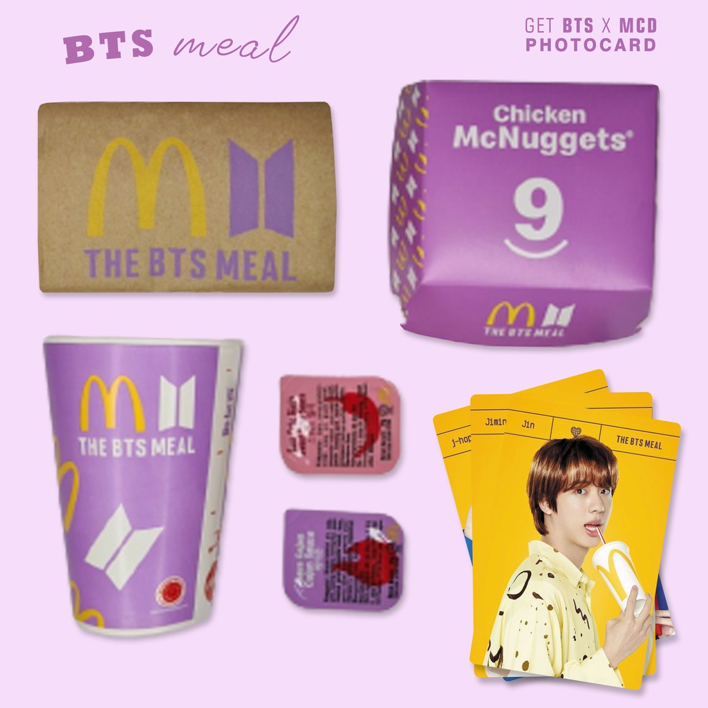 Jual BTS MEAL Mcdonalds ORIGINAL!!! Mcdonalds the BTS meal + Photocard ...