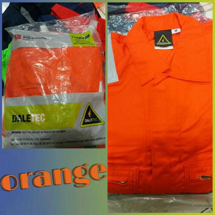 Jual COVEROLL DALETEC ORANGE ANTI FLAME ORIGINAL | Shopee Indonesia