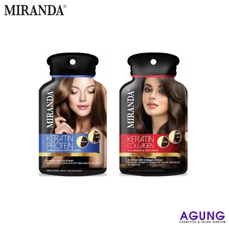 Jual [H.Mask] MIRANDA Hair Treatment Keratin Protein & Keratin Collagen ...