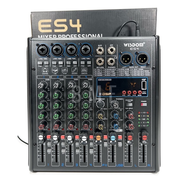 Jual audio mixer Wisdom ES4/es 4 mixer | Shopee Indonesia