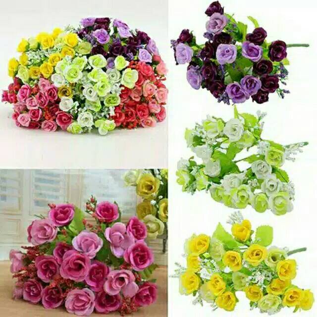 Jual Bunga mawar mekar/bunga artifisial/dekorasi pernikahan | Shopee ...