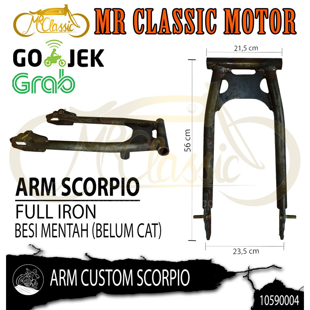 Jual Swing Arm/Lengan Ayun Scorpio Jumbo Mentah Tebal Variasi Custom ...