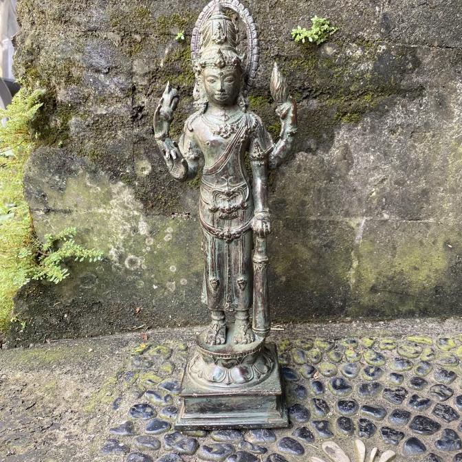 Jual Patung Dewa Wisnu Kuningan Wisnu Logam Besi Patung Narayana ...