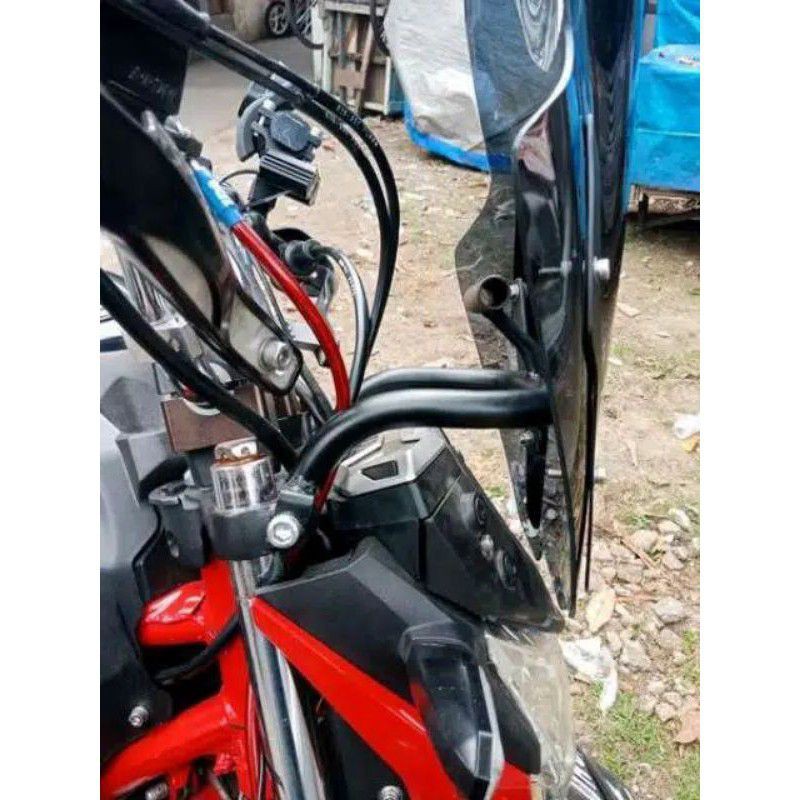 Jual Breket visor CB150R new dan old, pangkon windshield touring ...