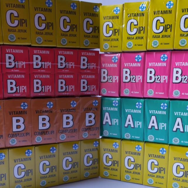 Jual Vitamin C IPI B Complex IPI B1 B12 dan Vitamin A | Shopee Indonesia
