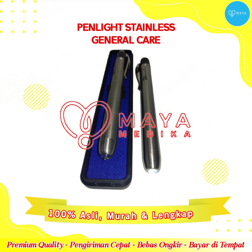 Jual Penlight Stainless General Care (Cahaya Putih ) | Shopee Indonesia