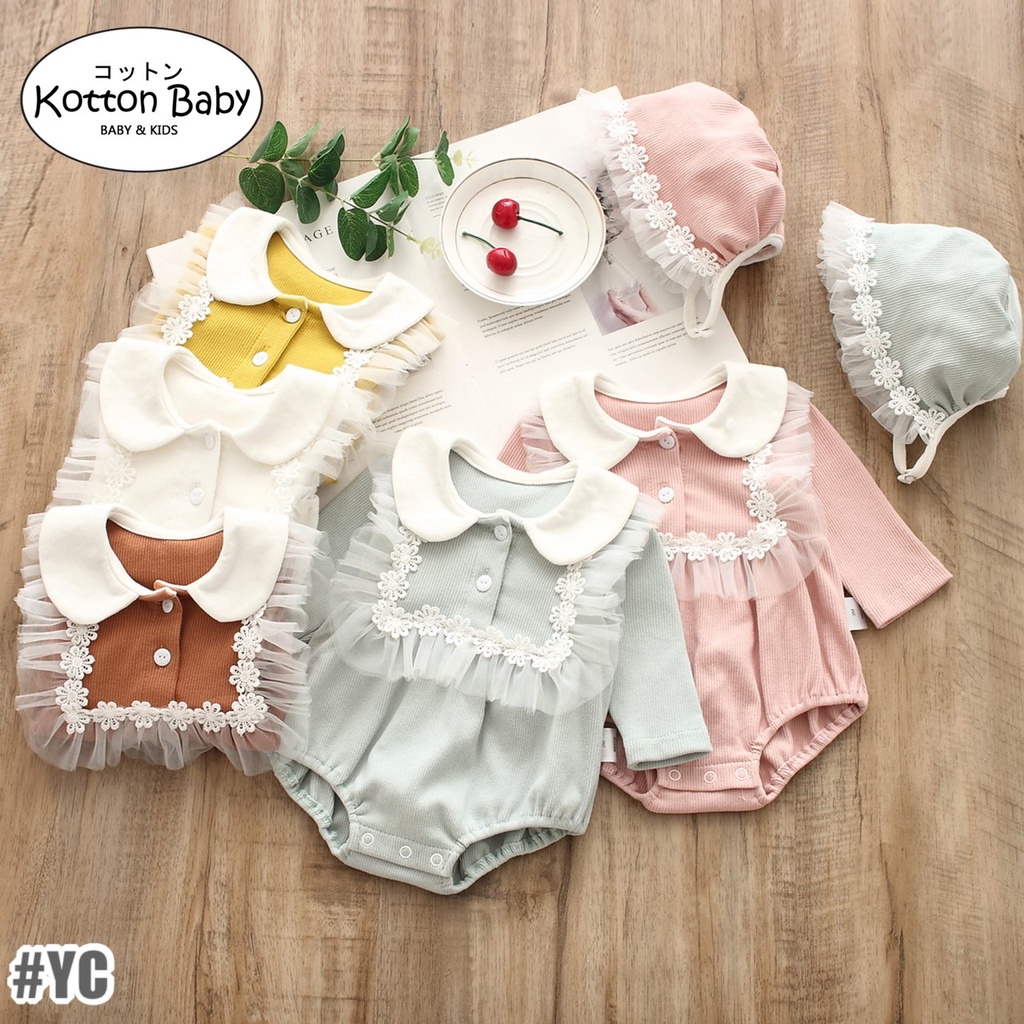 Jual (free topi) 0-18bln JUMPER RUFFLE BASIC BAYI | JUMPSUIT ROMPER ... Jual (free topi) 0-18bln JUMPER RUFFLE BASIC BAYI | JUMPSUIT ROMPER ...