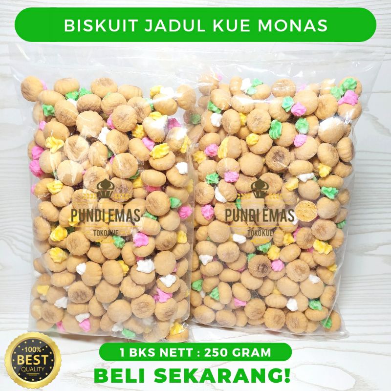 Jual Kue Gem Rose - 250 gr Kancing Biskuit Jadul Kue Monas Kembang Gula ...