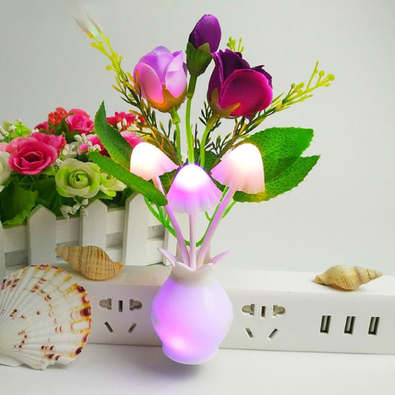 Jual Lampu Tidur LED Smart Sensor Otomatics Warna-warni Bentuk Bunga ...