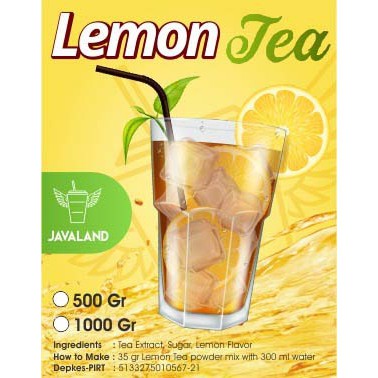 Jual Javaland Bubuk Minuman Rasa Lemon Tea / Teh Lemon 1Kg - Regular ...