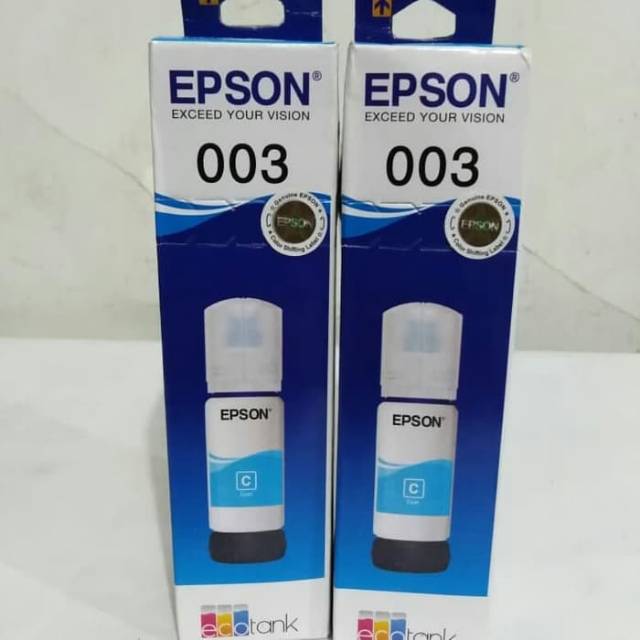 Jual Tinta Epson 003 Cyan 65ml Premium Tinta Epson 003 Biru Premium ...