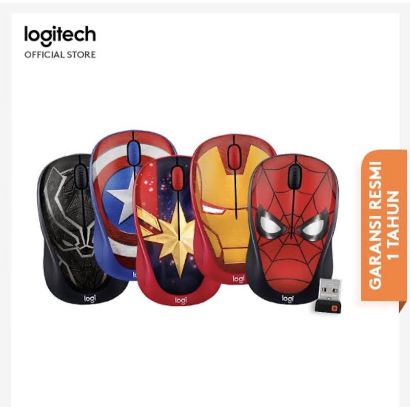 Jual Logitech M238 Wireless Mouse Marvel Collection | Shopee Indonesia